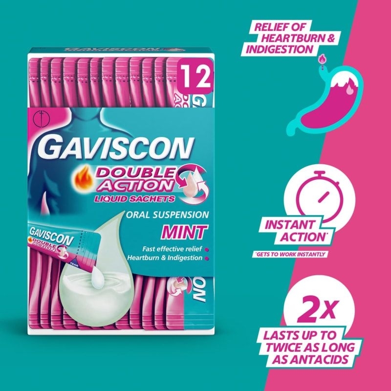 Gaviscon Double Action Sachets 12s/24s | Shopee Singapore