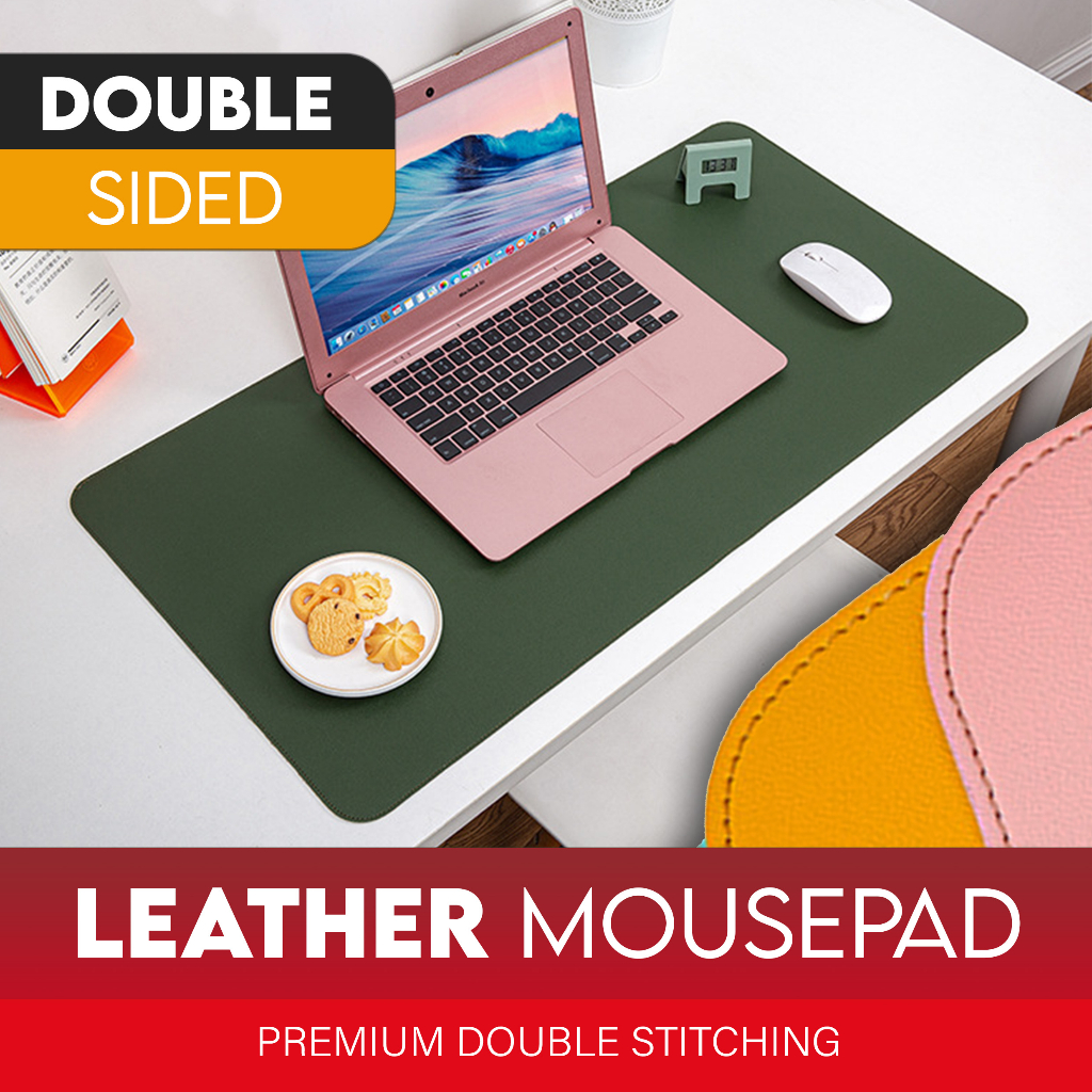 [SG STOCK] Premium Leather Desk Mouse Pad Large Waterproof Desktop ...