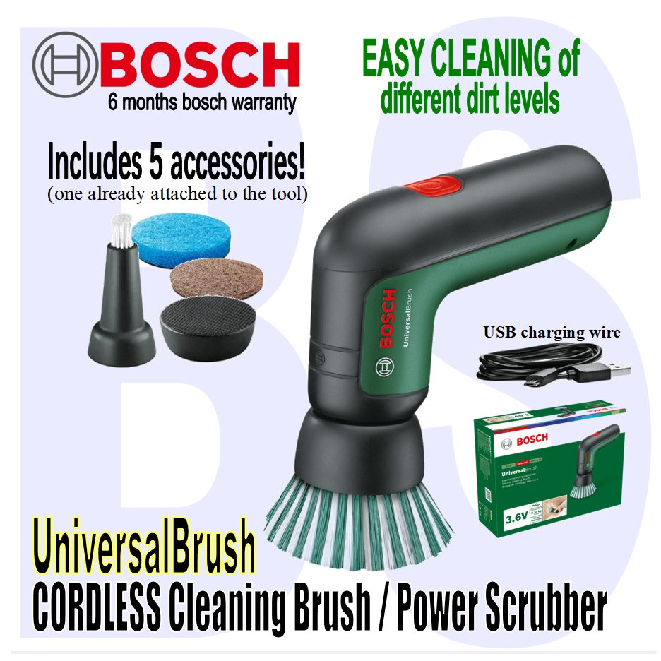 BANSOON BOSCH Cordless Universal Brush Set. Comes with accessories ...