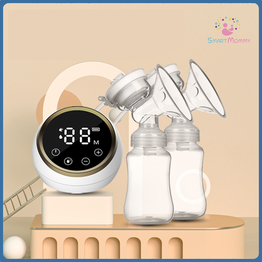 Electric breast pump, double breast pump, battery powered touch screen ...