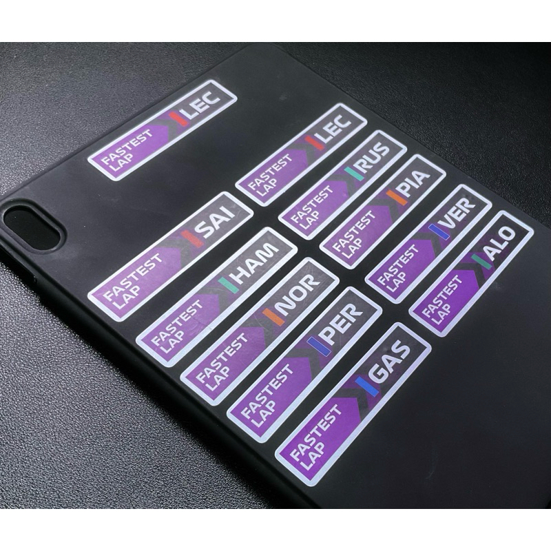 🔥NEW🔥 2025 F1 formula 1 driver's fastest lap sticker decal 🔥 | Shopee ...