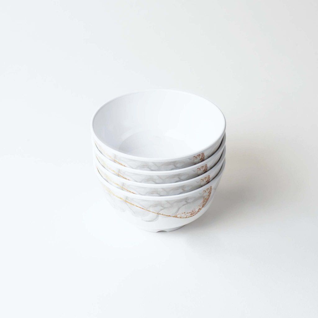 The Plate Story - Raya Round Dessert/Rice Bowl 4.5" - Rim Round Shine ...