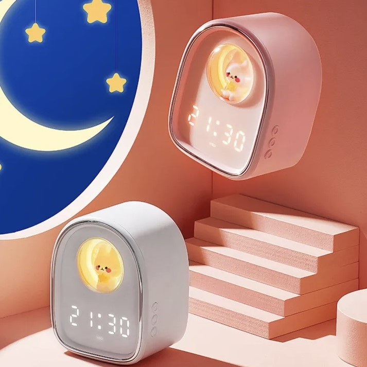 [SG READY STOCK] New Space Capsule Cute Rabbit Alarm Clock Children's ...