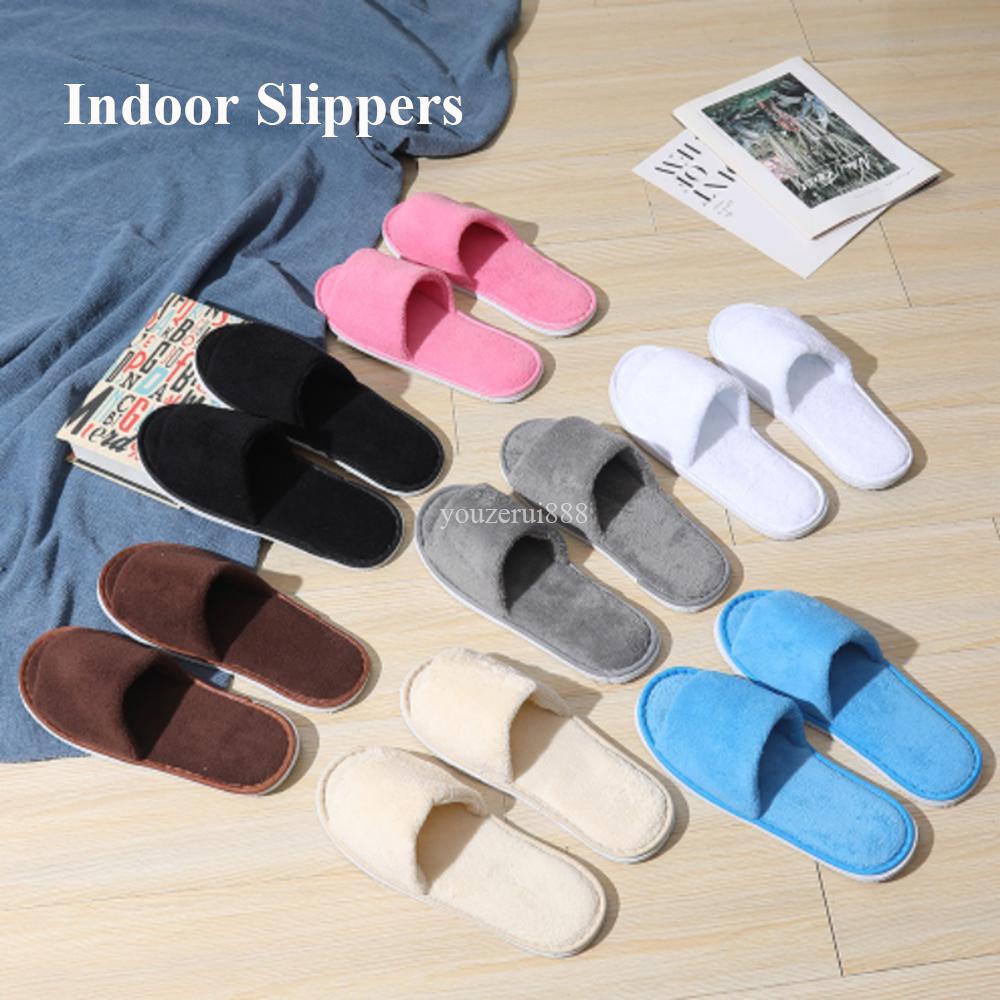 [SG STOCK] Indoor Hotel Slippers Thick-soled Non-disposable or ...