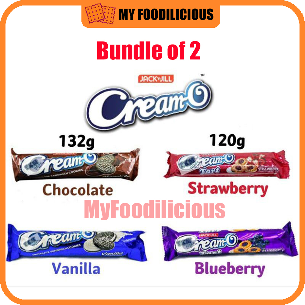 Jack n Jill Cream-O Sandwich Cookies and Tart (132g & 120g) | Shopee Singapore