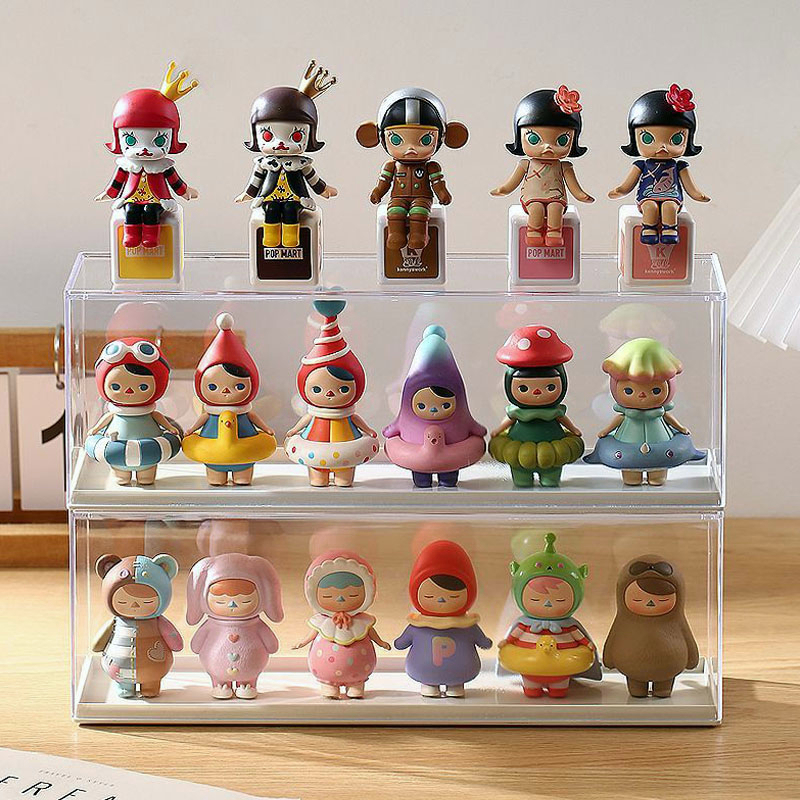 Display Cabinet Transparent Box Stackable Lego Popmart Molly Display ...