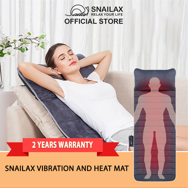 SNAILAX SL-363M - Massage Mat with Heat, Full Body Vibration Massage, 2 ...