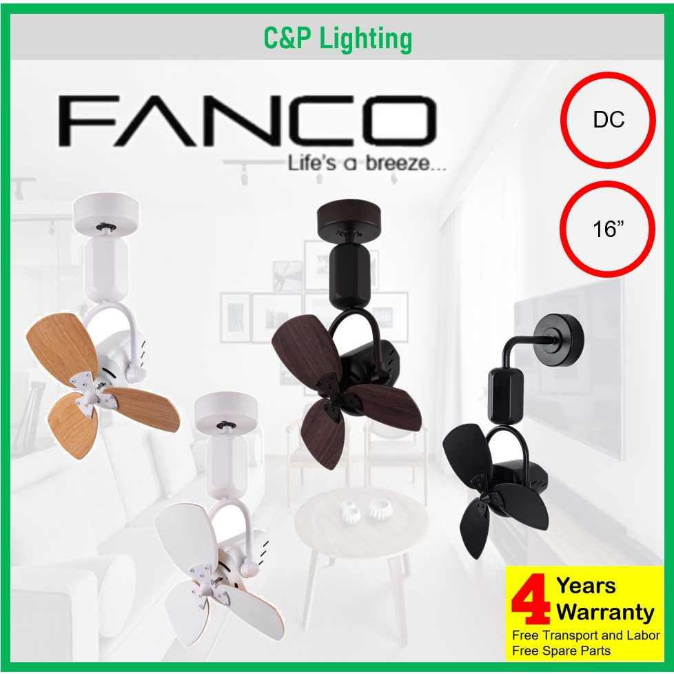 [Installation Promo] Fanco Dono 16" Corner Wall / Ceiling Mount DC Fan ...