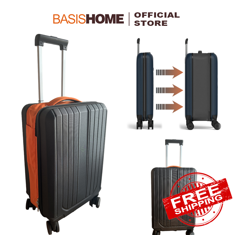 20 in Folding Luggage Collapsible Suitcase - Hardshell, Silent Smooth ...
