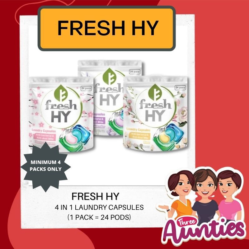Fresh HY 4in1 Laundry Capsules Cherry Blossom / Lavender / Rose, 24 ...