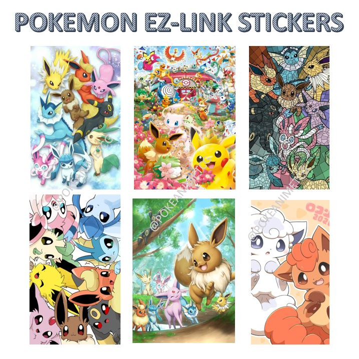 Ezlink Card Sticker / Anime Sticker / Ez-Link or Card Protector Pokemon ...