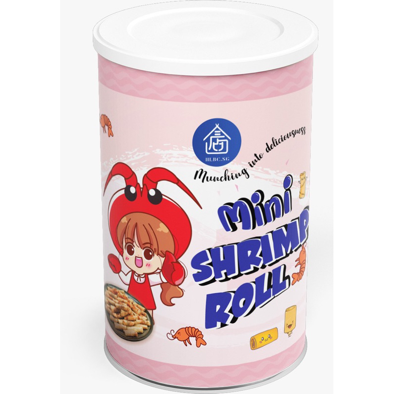 Mini Shrimp Roll Crispy Ranggup udang pedas halal oven baked 烘烤 脆口虾米卷 ...