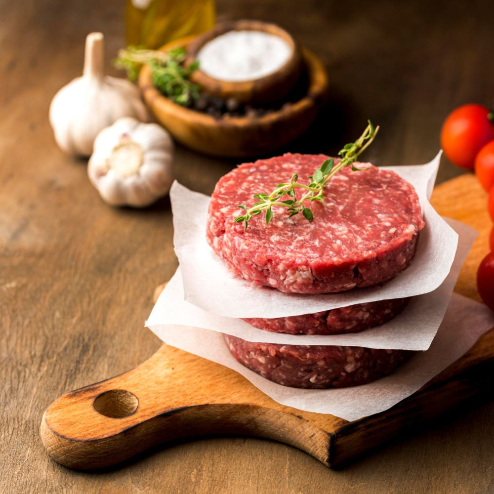 Halal Al-Lazat Handmade Premium Thick Juicy Beef Collision Patty (400g ...