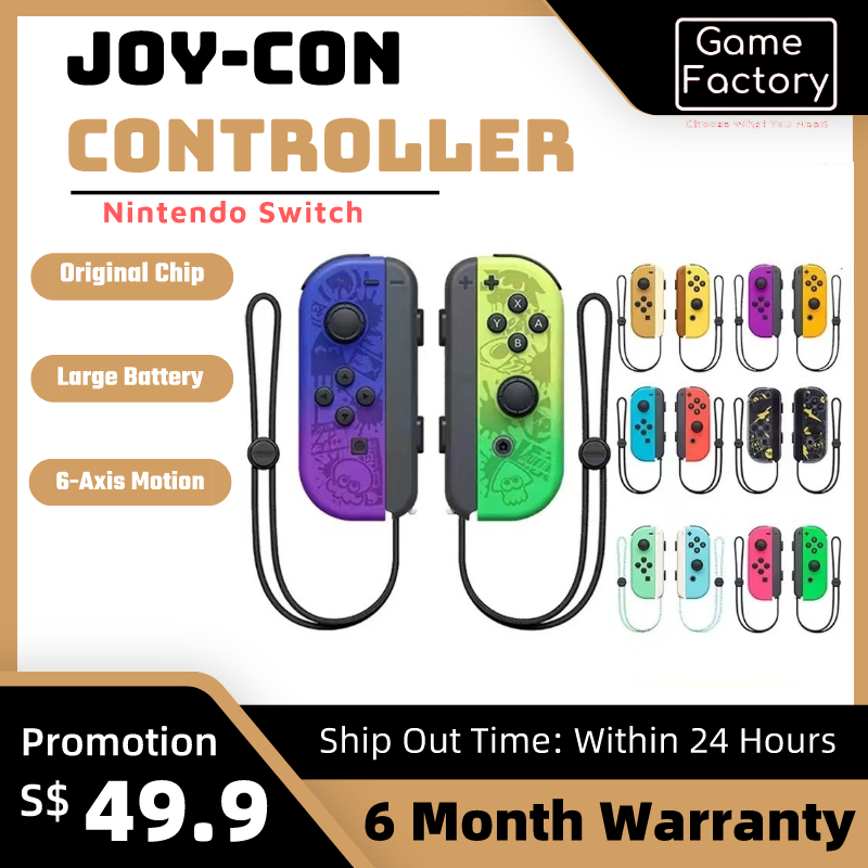 SG Stock Upgraded Joy Cons Controller for Nintendo Switch /OLED Motion ...