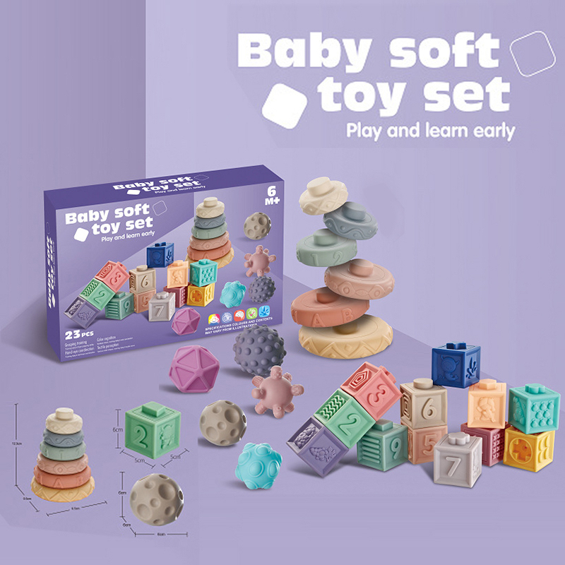 🔥 WAREHOUSE SALE 🔥 Montessori Baby Stacking Blocks Rings Toys Sensory ...