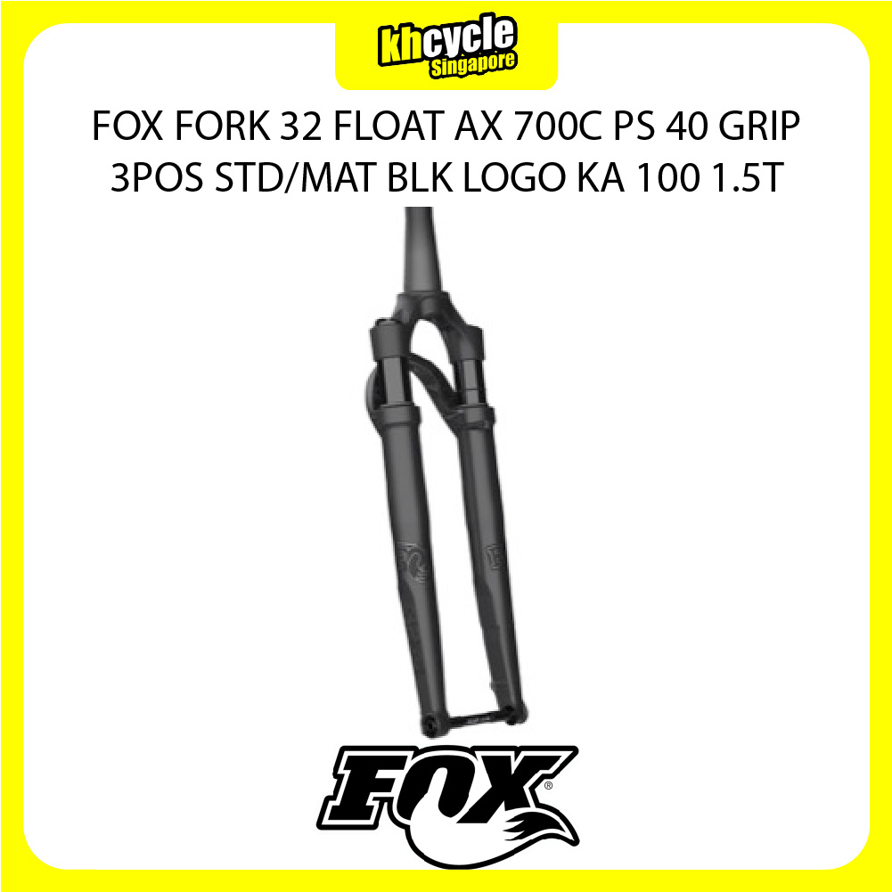 FOX Fork 32 Float AX 700C PS 40 Grip 3POS STD/MAT BLK Logo KA 100 1.5T ...