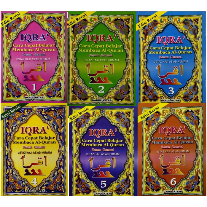 IQRA - Cara Cepat Belajar Membaca Al-Quran (6 buku dalam satu set ...