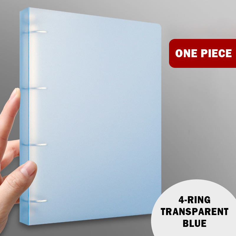 [2/4 Ring] A4 Clear Transparent Ring File Display Notebook Pocket ...