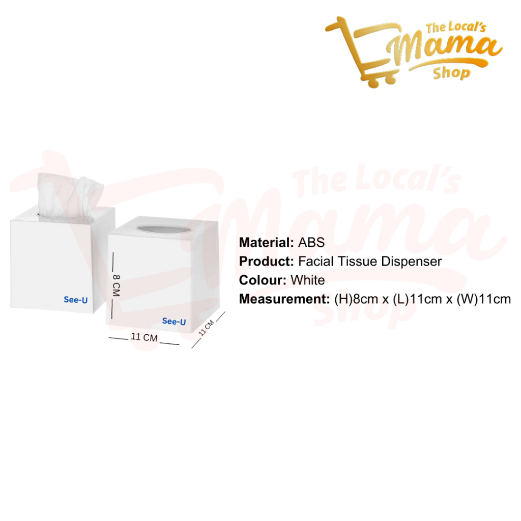 Tissue Box Dispenser for Top up / Pop Up Facial Tissue Case Organizer ...