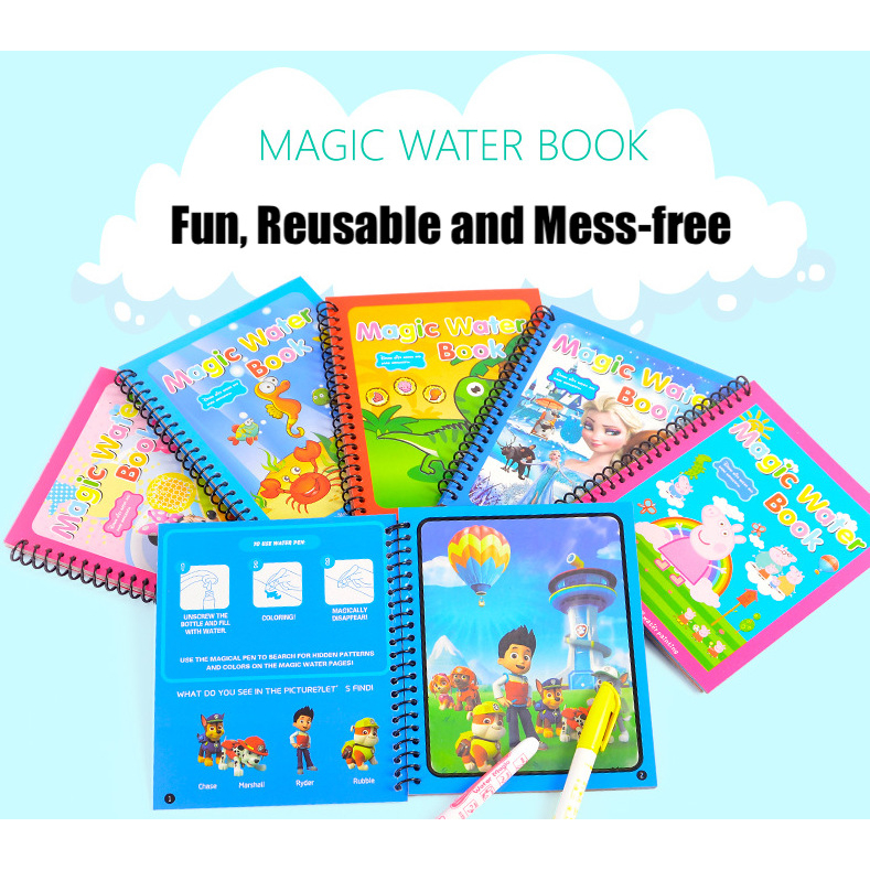 [SG SELLER ] Kids Coloring Book Doodle Magic Pen Painting Drawing ...
