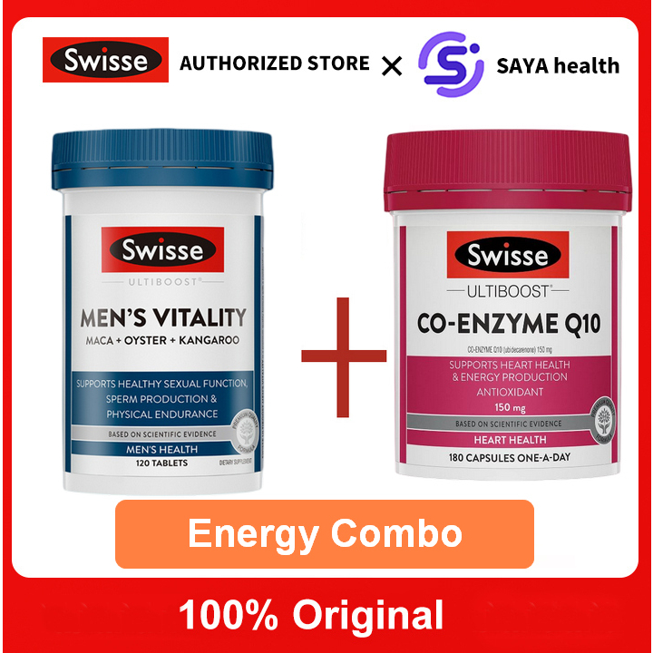 Swisse Ultiboost Energy Combo ( Swisse Ultiboost Men's Vitality 120 Tablets + Swisse Ultiboost ...