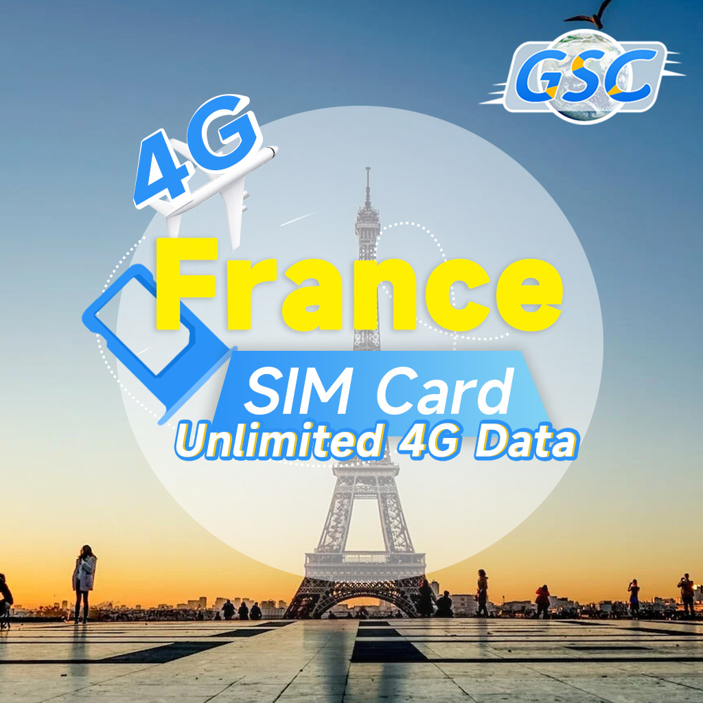 France Sim Card 3-15 Days unlimited data 4G high speed Support eSIM ...