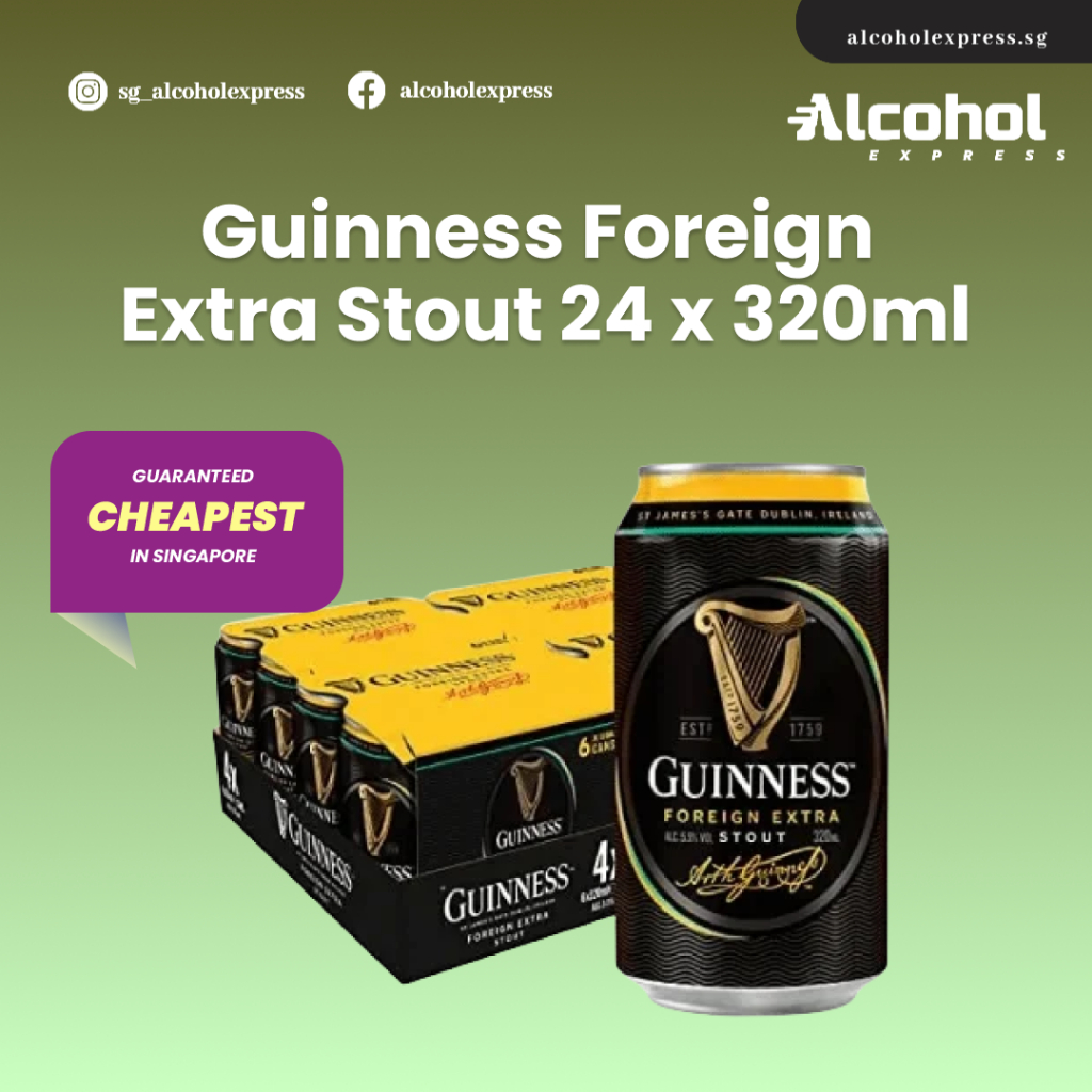 Guinness Stout Cans - 24 x 320ml (BBD 01/26) | Shopee Singapore