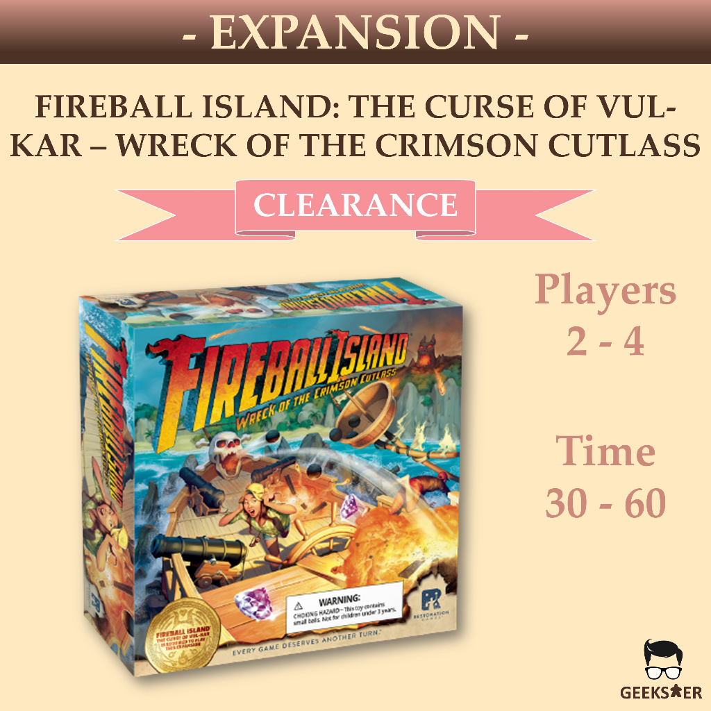 Fireball Island: Wreck of the Crimson Cutlass Expansion Board Game ...