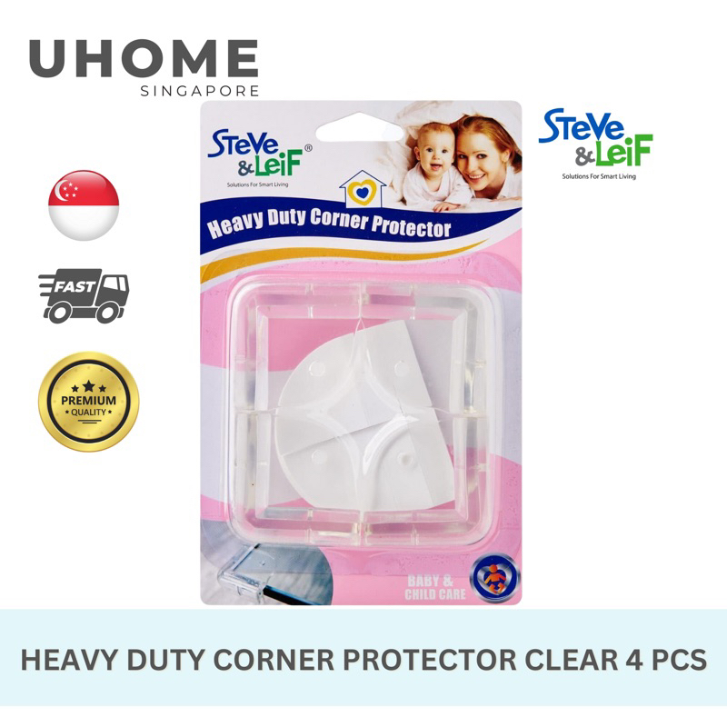 Steve & Leif Heavy Duty Corner Protector Clear (4 pcs) | Shopee Singapore