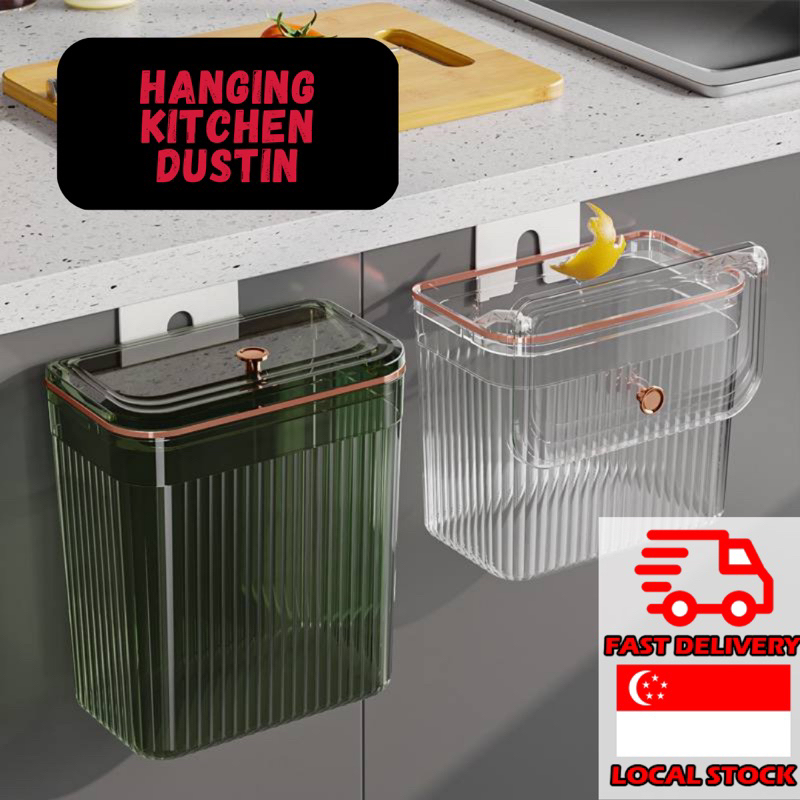 🇸🇬SG Ready Stock🇸🇬 Multi Functional Hanging Kitchen Dustbin Trash Bin ...