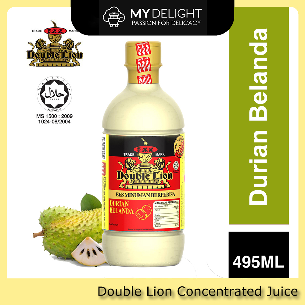 🔥SG READY STOCK🔥 495ml HALAL Double LION Cordial Concentrate Syrup Base ...