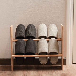 MUJI Rubberwood Slipper Rack | Shopee Singapore