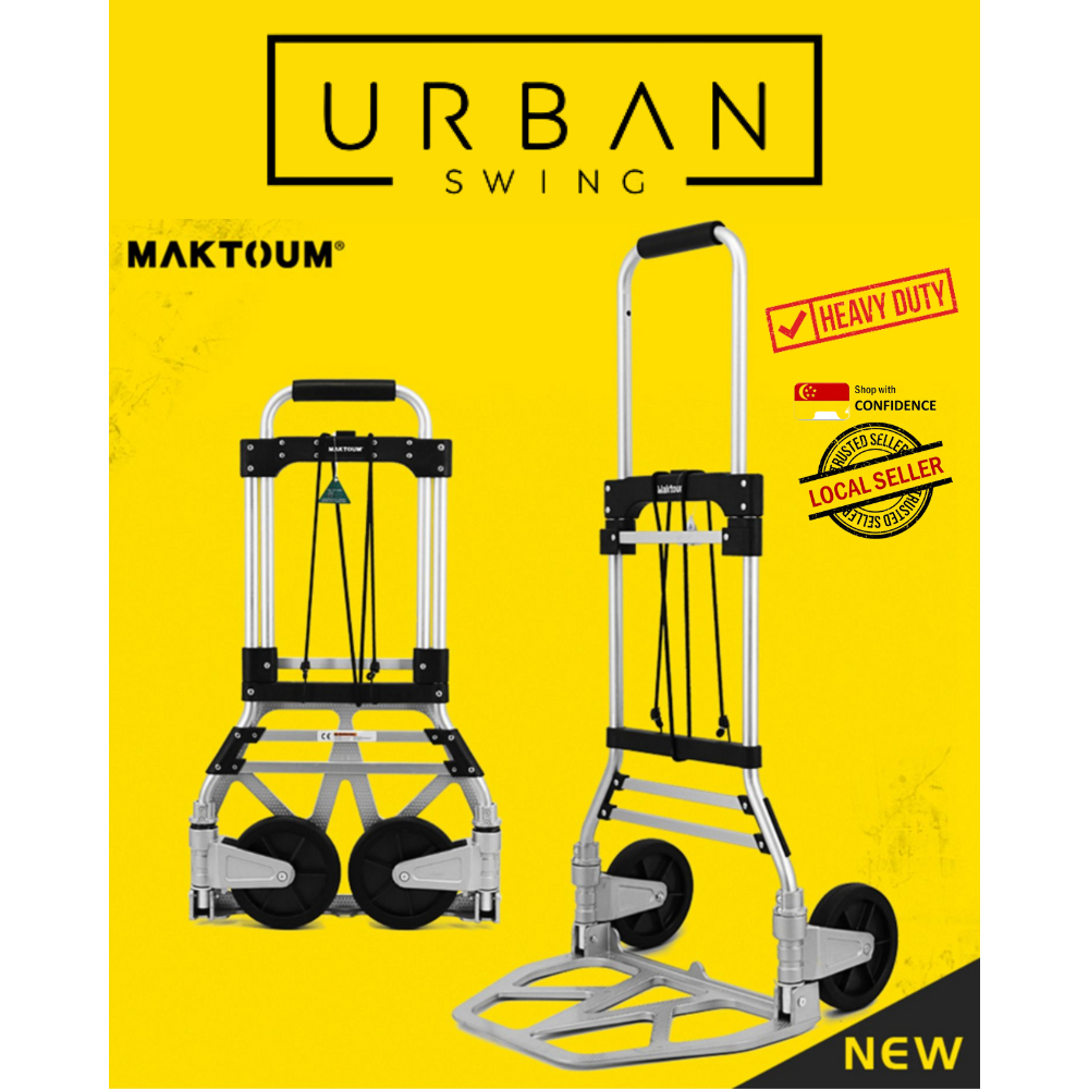 [SG🇸🇬Seller] Maktoum Heavy Duty Aluminium Alloy 2-Wheel Foldable Karung ...