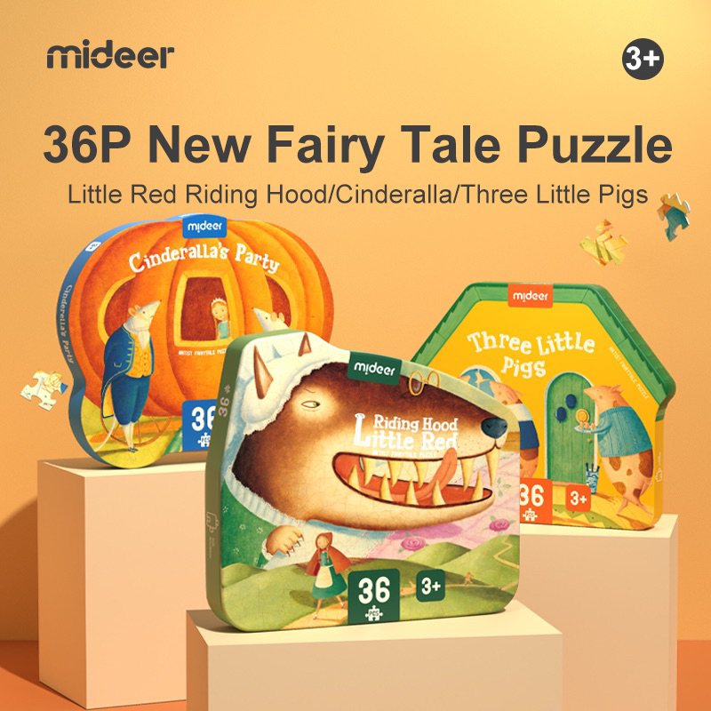 🧩 MIDEER PUZZLE 🧩 FAIRY TALE PUZZLE WITH STORY BOOK educational kids ...