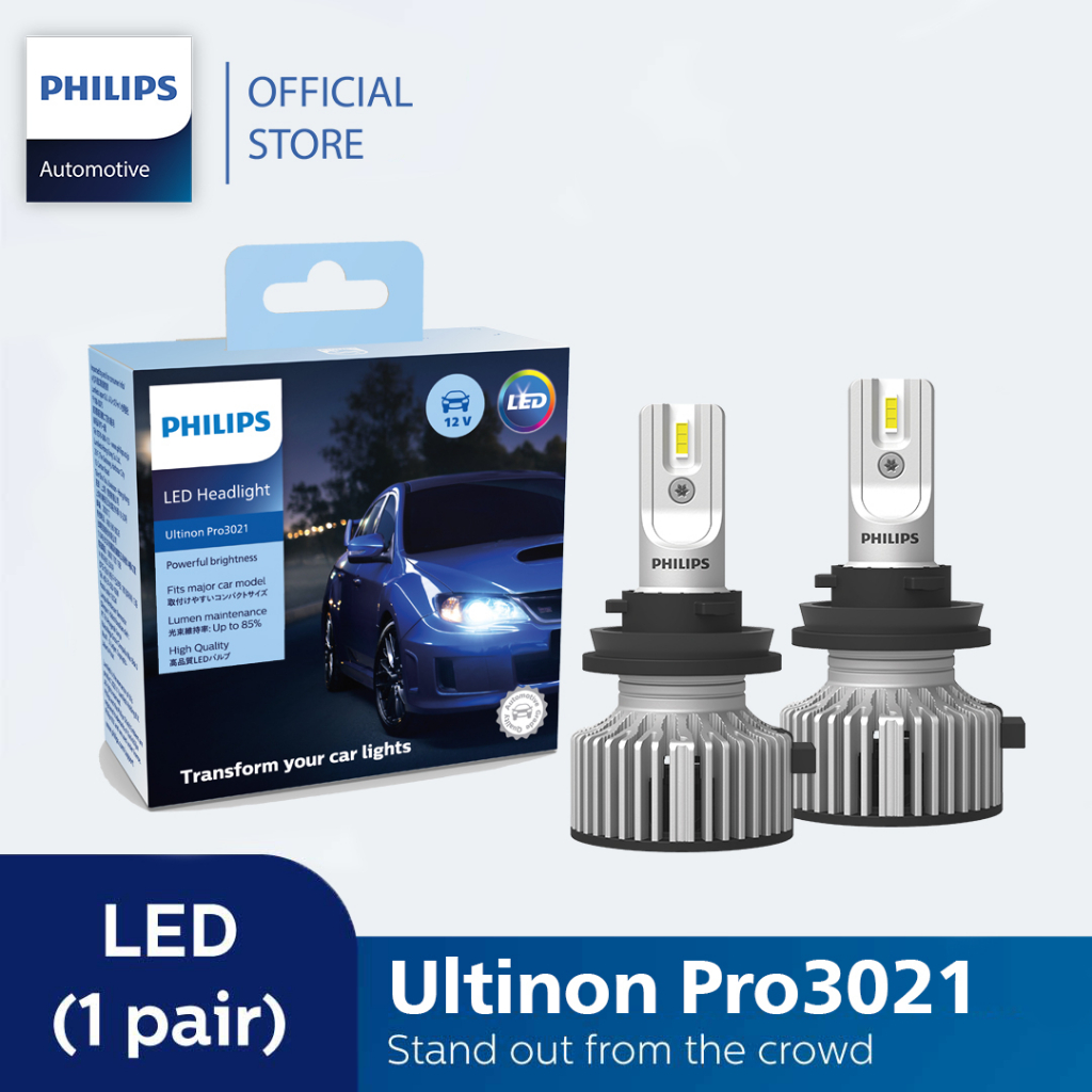 Philips Ultinon Pro3021 6000K LED Headlight Bulb | 1 Pair | Shopee ...