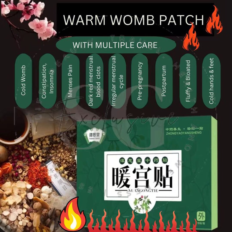 🔥暖宫贴 | Menstruation Warm Pad | Wormwood Patch | Warm Womb patch ...