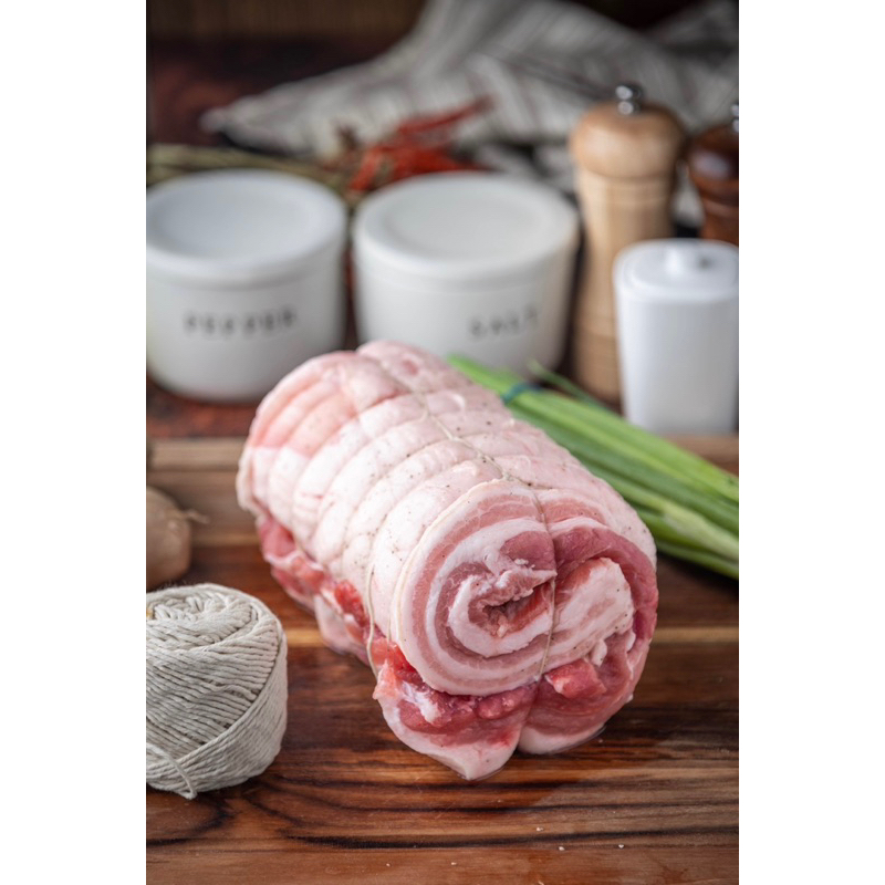 Master Grocer Signature Taste Pork Belly Roast String Tie 1kg - Chilled ...