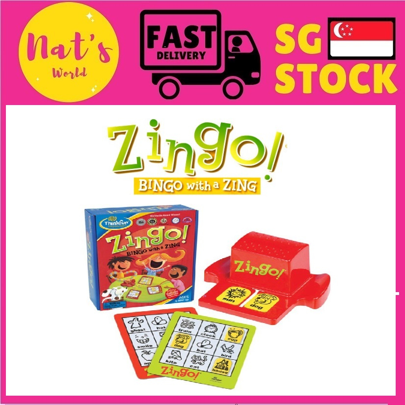 Realeos Zingo Bingo Kids Multiplayer Toys Party Family Game (zingo ...