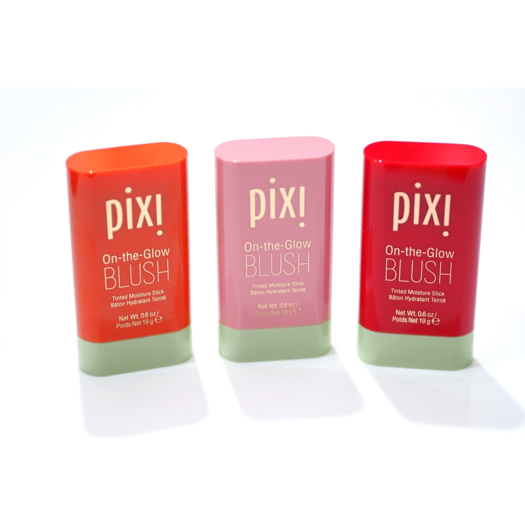 Pixi On-the-Glow Blush Stick On Glow Bronzer Contour Juicy Fleur Ruby ...
