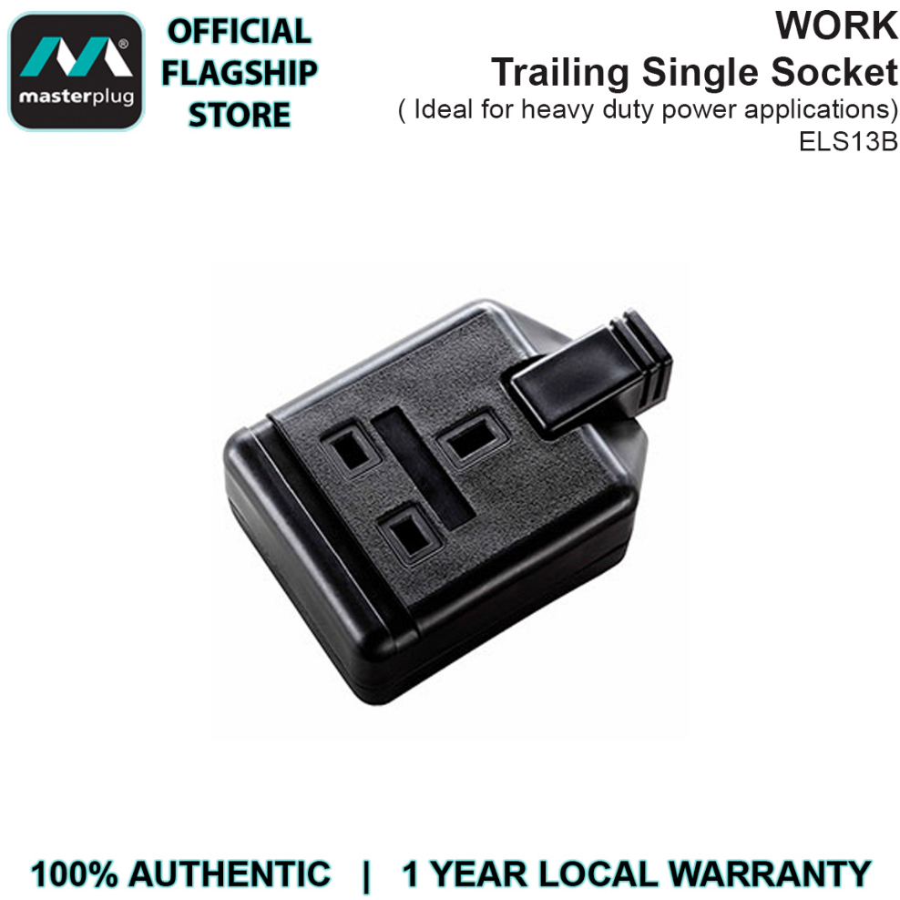 Masterplug ELS13B Work Trailing Sockets (Bundle of 3) | Shopee Singapore