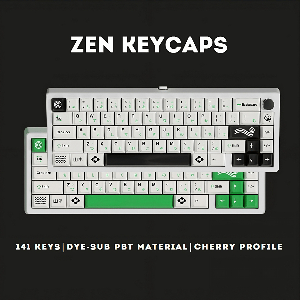 [ TECHINEER ] Zen Minimalist Theme Cherry Profile 141 Dye Sublimation ...