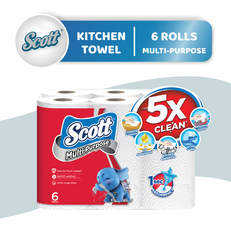 Scott Kitchen Towel Rolls | 6 rolls / 8 rolls (8x55s / 6x52s / 6x50s ...