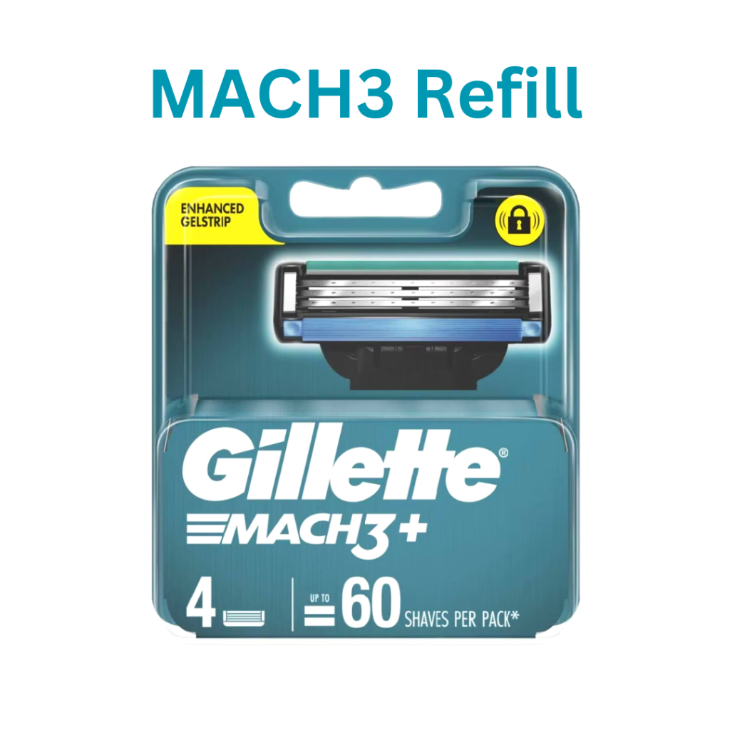 Gillette Mach 3 Razor Shaver Refill 4's | Shopee Singapore