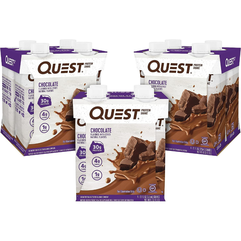 Quest Nutrition Protein Shake Ready To Drink RTD, (325ml x 4 per pack ...