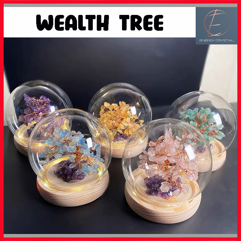 SG Crystal Wealth Tree With Cover Christmas Gift Christmas Decoration ...