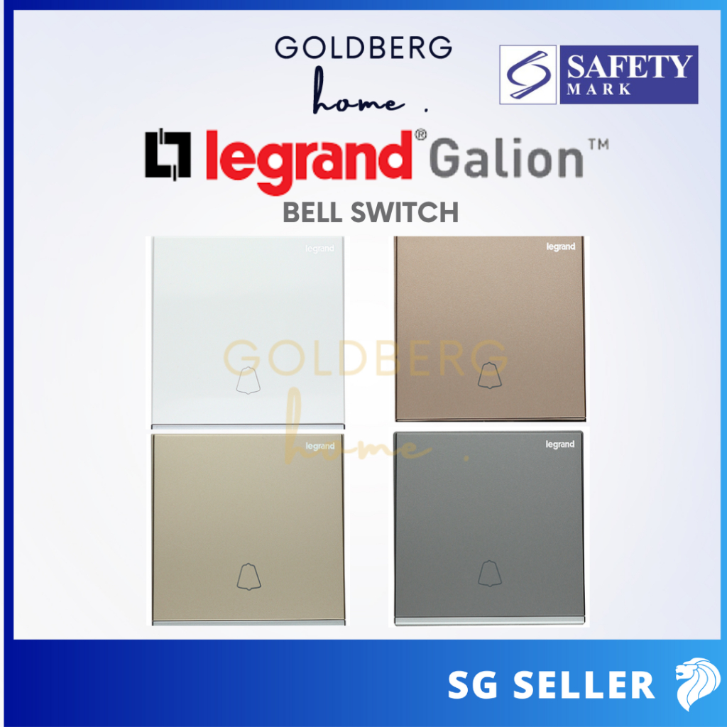 [SG Seller] Legrand Galion Door Bell Switch White Silver Champagne Rose ...