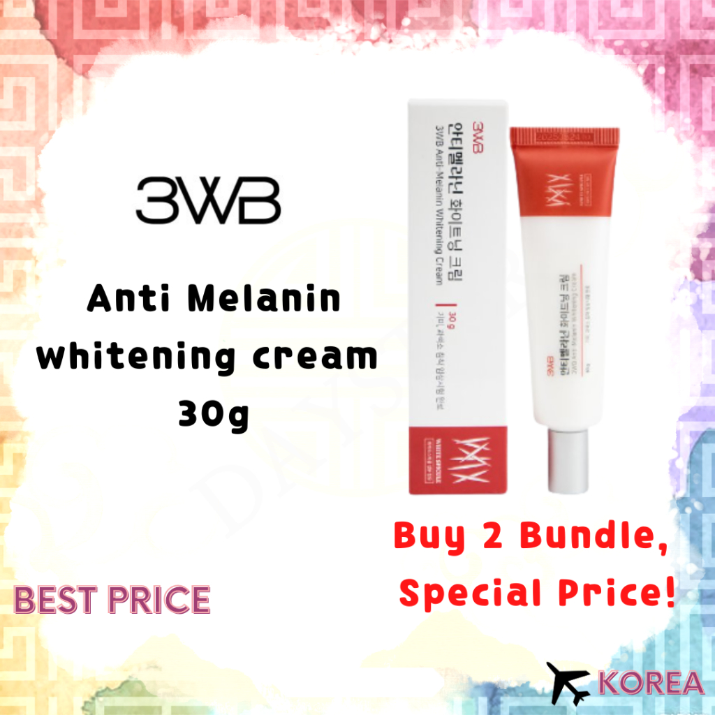 3WB Anti Melanin whitening cream 30g / acne patch pimple | Shopee Singapore