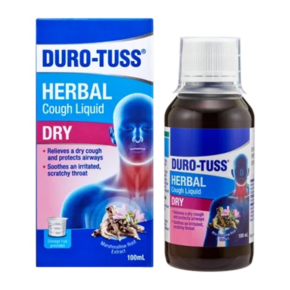 DuroTuss Herbal Dry Cough Syrup 100ml | Shopee Singapore