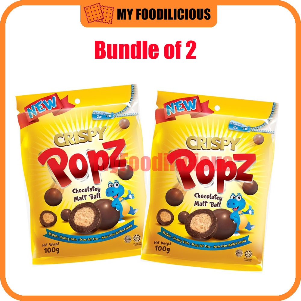 Crispy Chocolatey Popz Malt Ball 100g/ Party Packs 11s x15g | Shopee ...