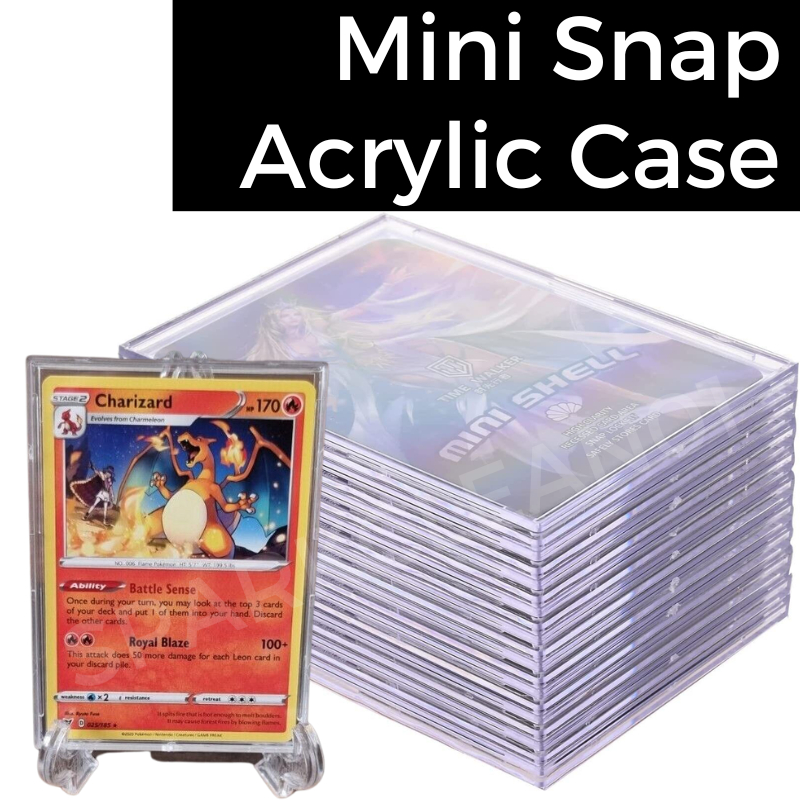Mini Snap 1pc Hard Case Acrylic Card Holder | Pokemon One Piece TCG ...